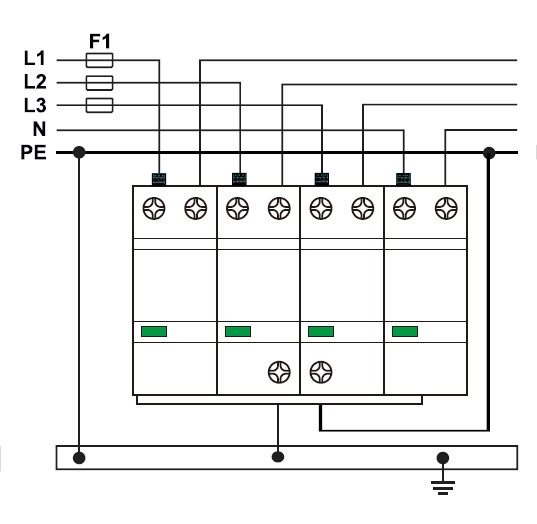 How to connect surge protection device