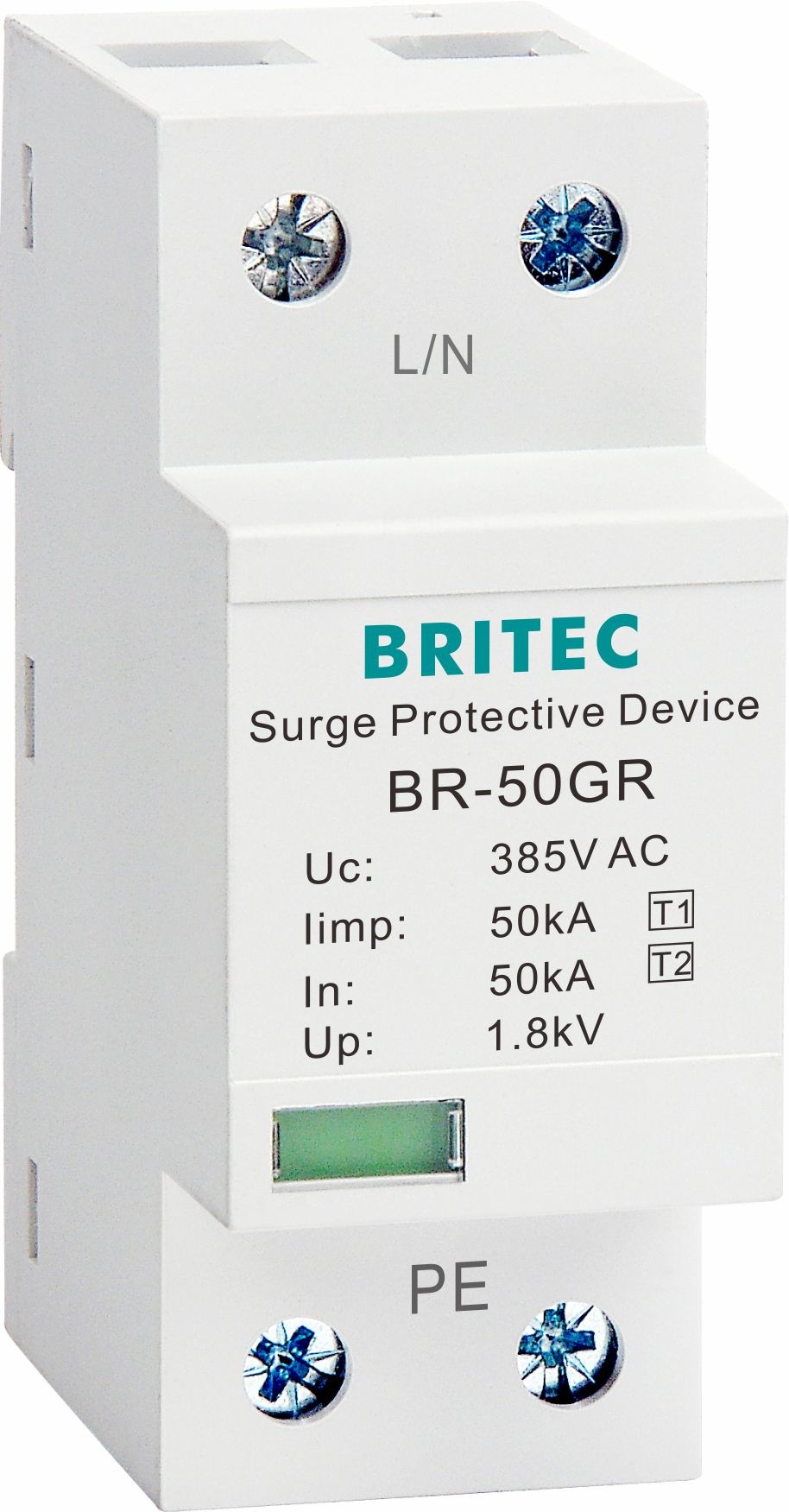 BR-50GR 385 1P 50kA Ac Din Rail Type 1 Surge Protective device surge ...