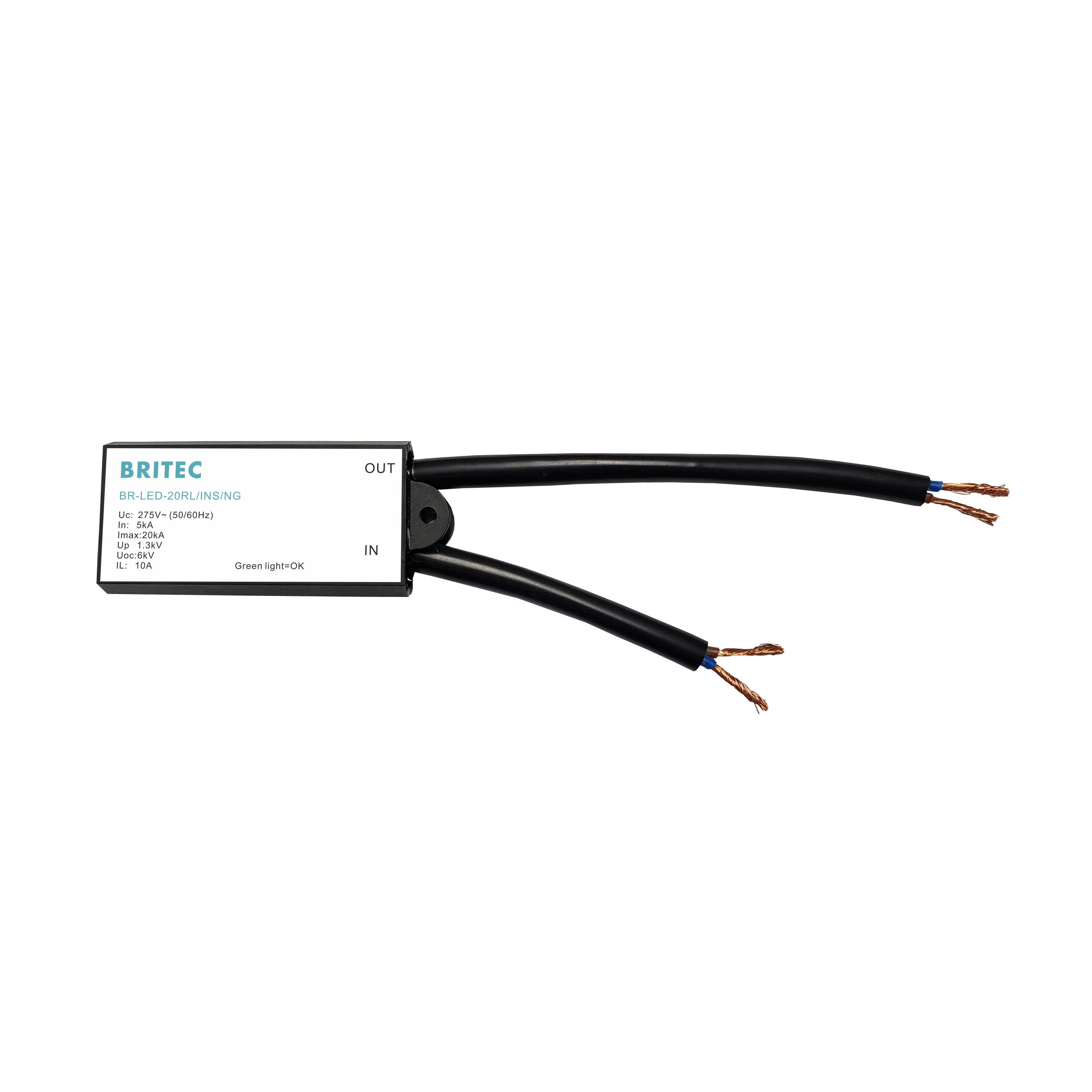 20kA 6kv LED Driver SPD Surge Protection Device AC 275V Type 2+3