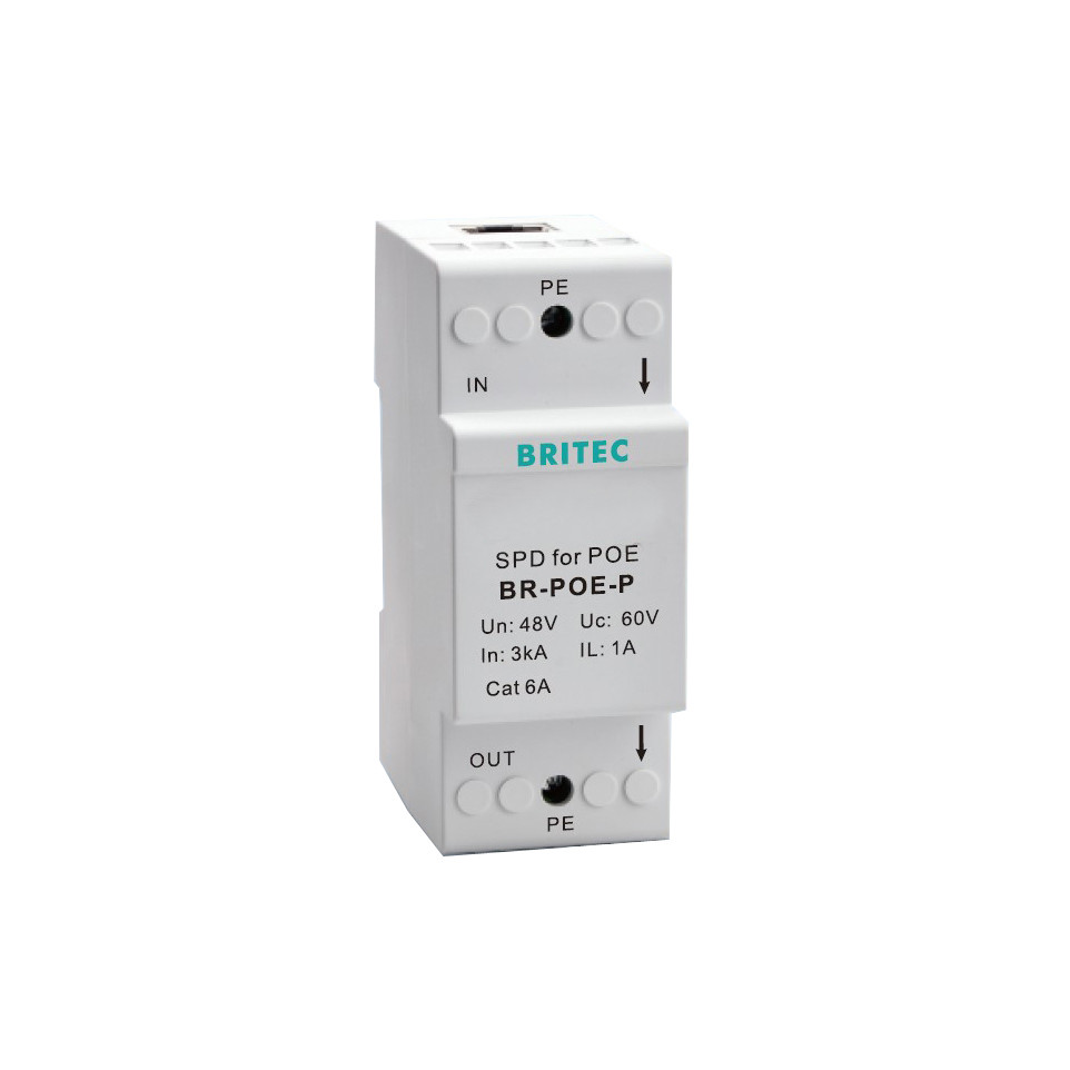 BR-POE-P Signal Surge Arrestor Poe Ethernet China Data Surge Protector ...