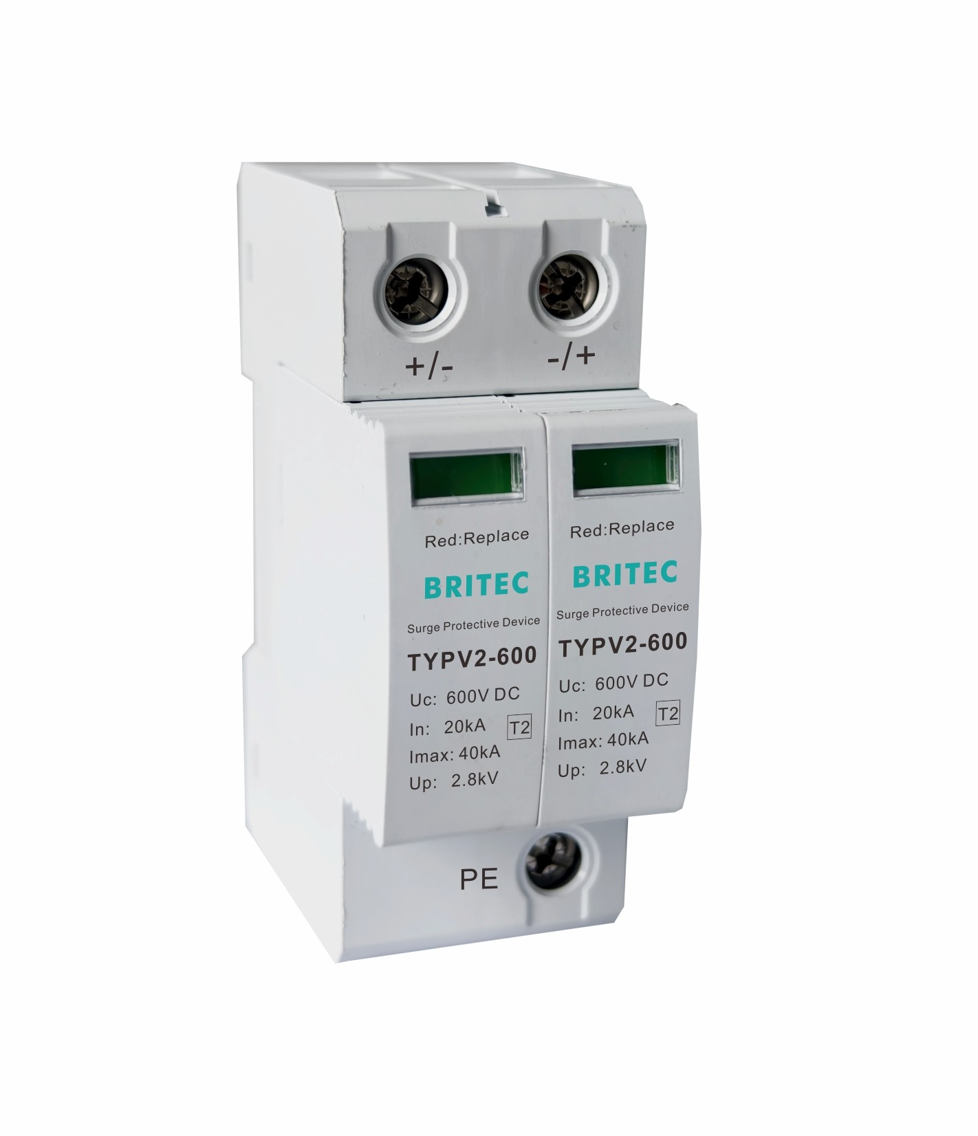 TYPV2 600 Type 2 PV Surge Arrester protector solar dc surge protection ...