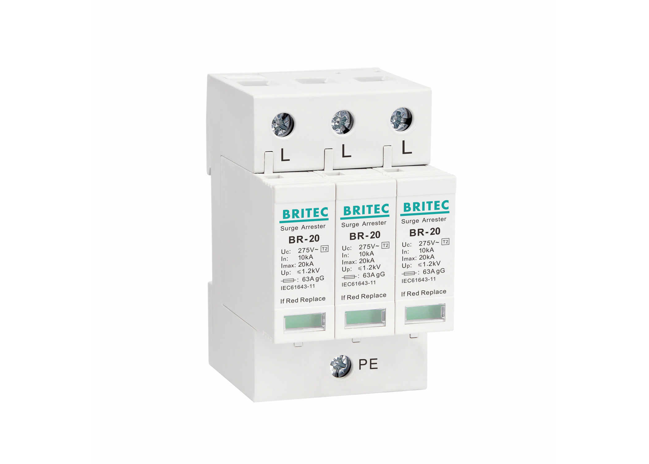AC 275V Power Surge Protection Device Three Phase Surge Protector Power ...