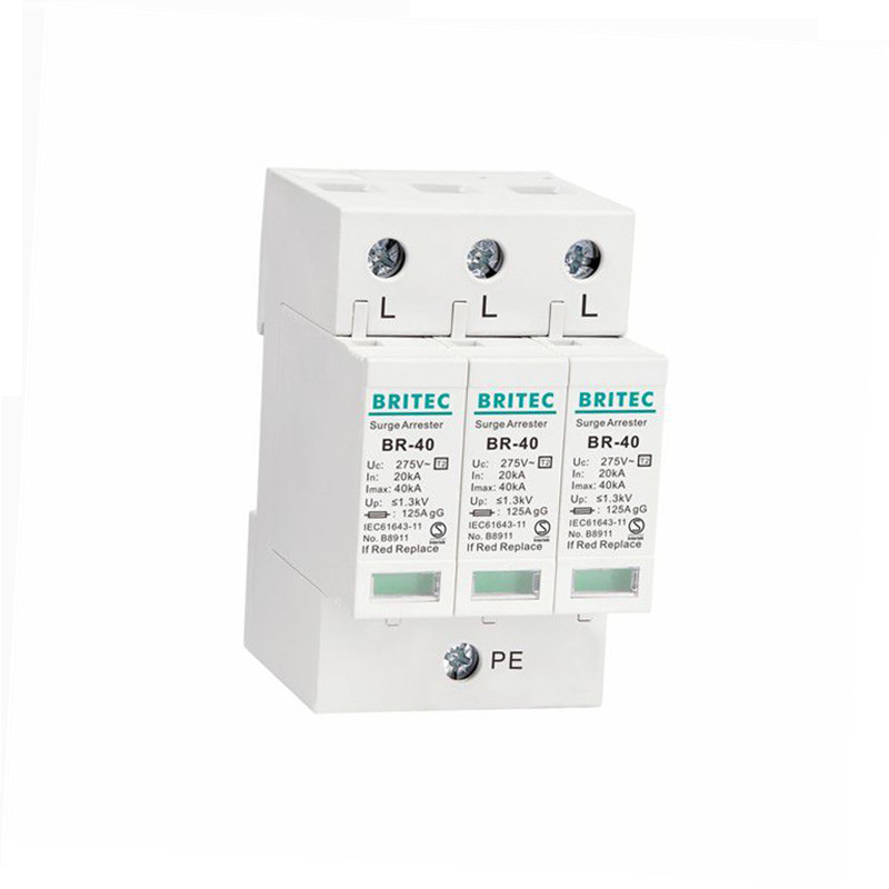 BR-40 3P Spd 3P Type 2 Surge Protection Device DIN Rail Three Phase ...