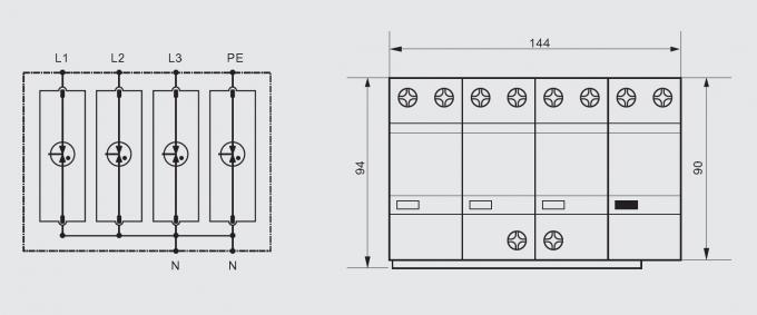 Type 1 Lightning Surge Arrester Module Surge Arrester SPD Surge Protective