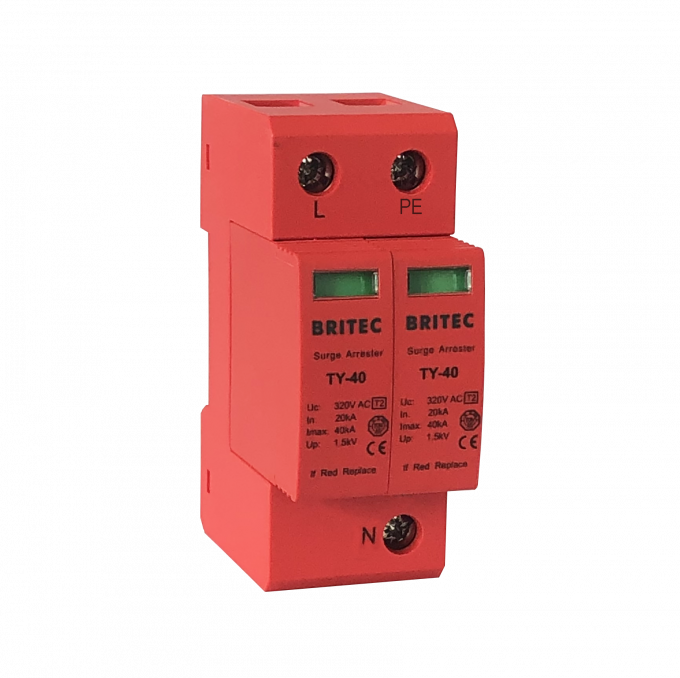 40kA single Phase Electrical Anti Surge Protection Device Ac SPD ...