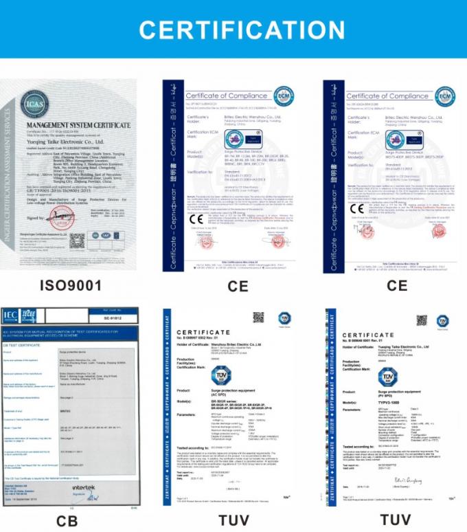 BRITEC BR-50GR 275 2P Spd 50kA Type 1 Surge Protection Device Ac Din ...