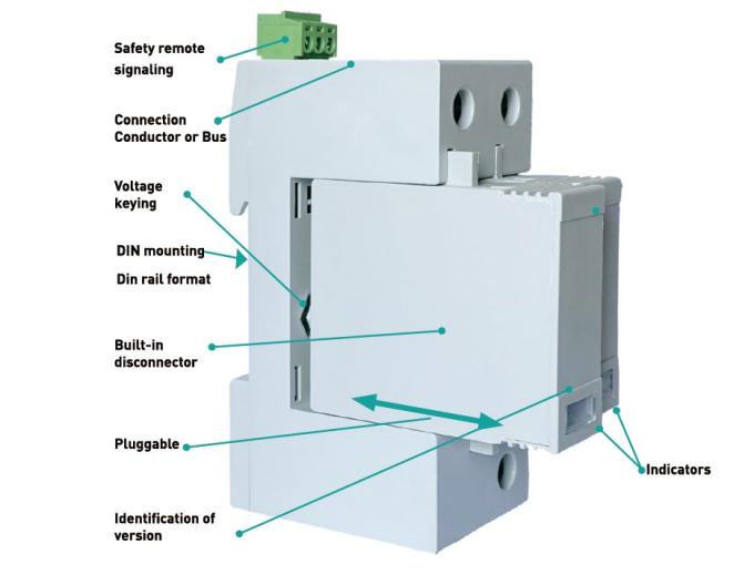 BR-20 3P Class 2 Surge Arrester surge Protective Device Three Phase spd ...