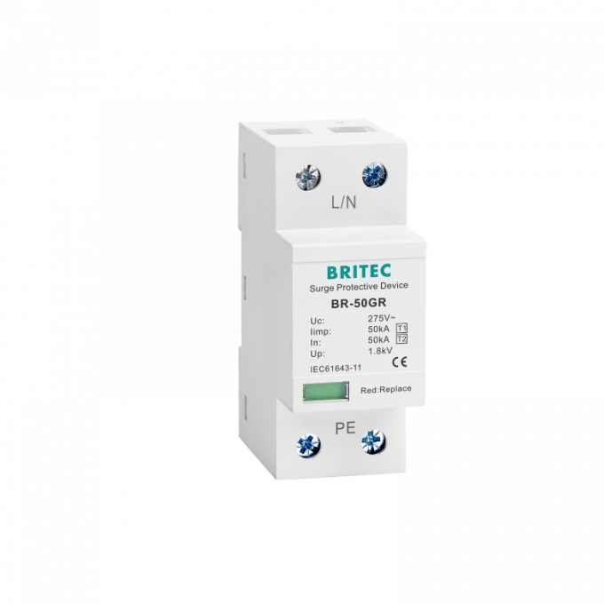 BR-50GR 275 1P 50kA Surge Protection Device Lightning Arresters ...