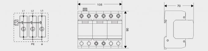 BRITEC Spd Surge Protector BR-25GR 3P 25kA Three Phase Type 1 class 1 ...