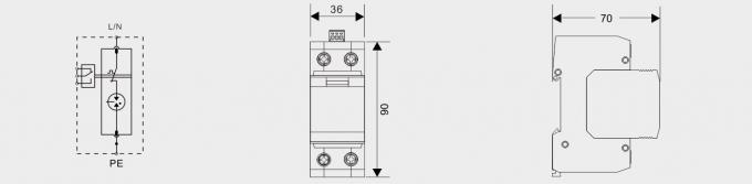 BRITEC BR-50GR 1P 50kA Surge Protection Device spd spark gap spd
