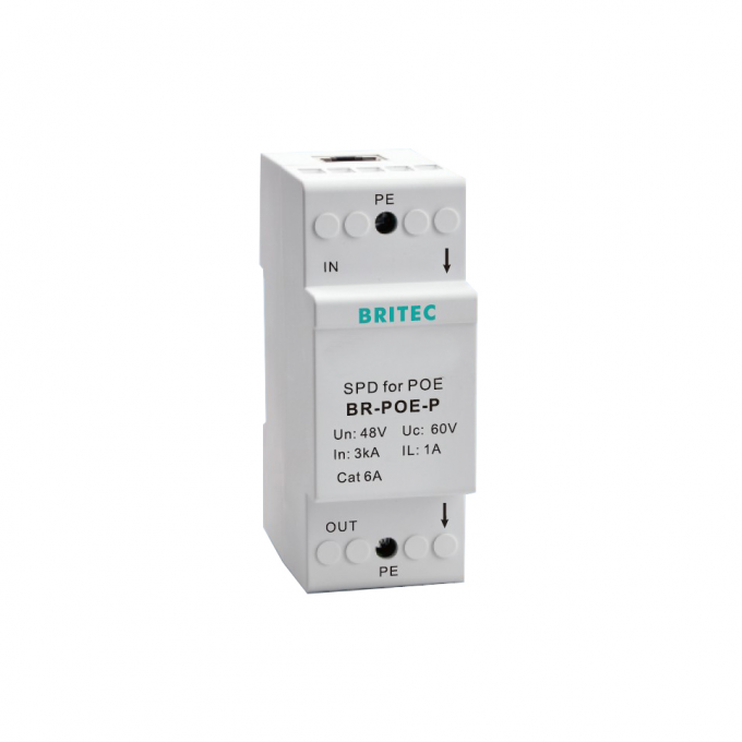 BR-POE-P Signal Surge Arrestor Poe Ethernet China Data Surge Protector ...
