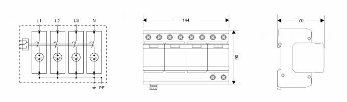Surge Protective Device 50kA Type 1 Surge Protection Device 230V/400V